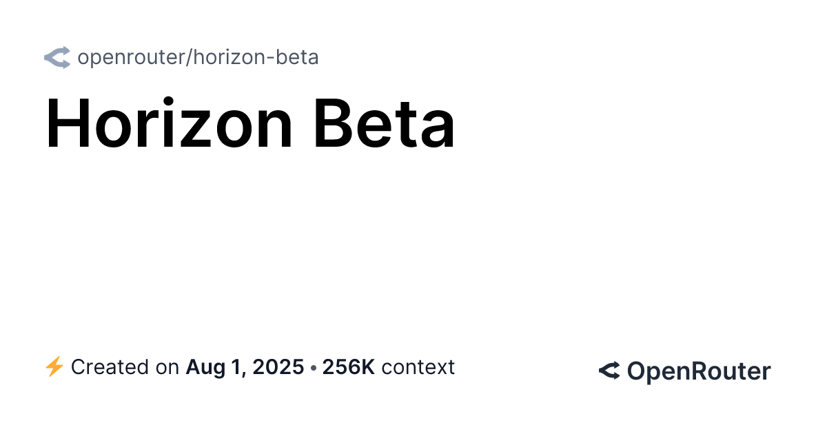 Apps Using Horizon Beta | OpenRouter