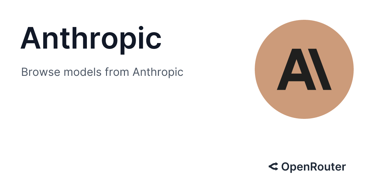 Anthropic | OpenRouter