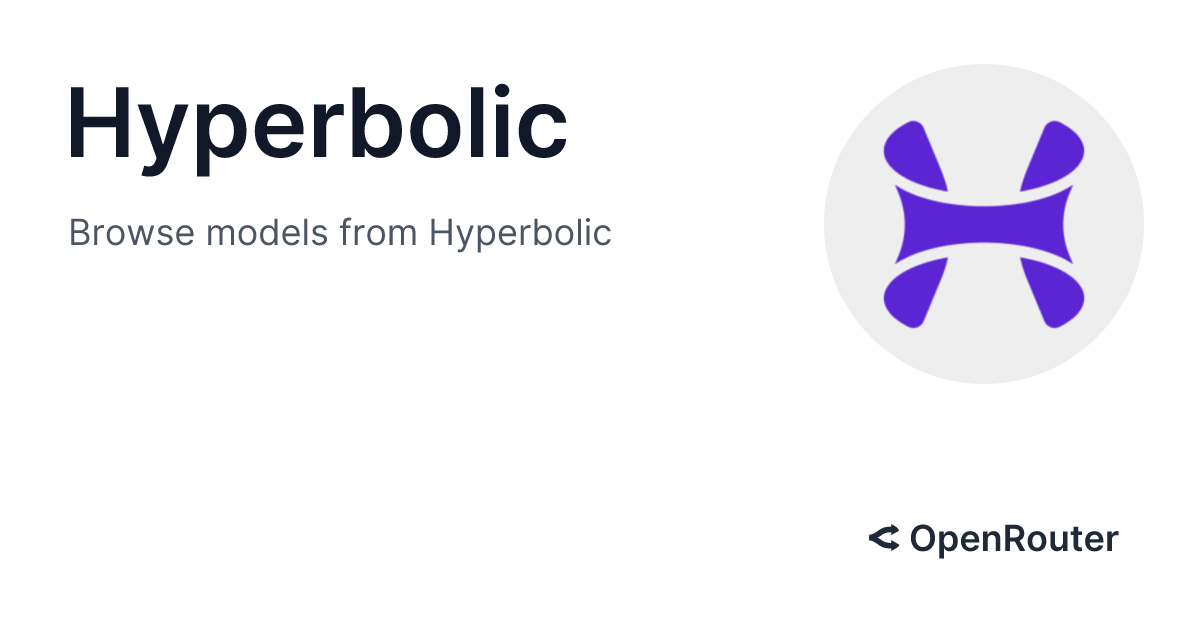 Hyperbolic | OpenRouter