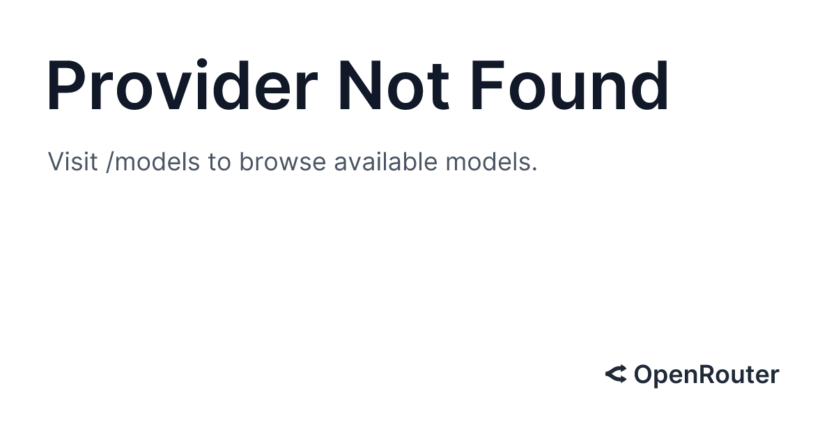 kluster.ai | OpenRouter