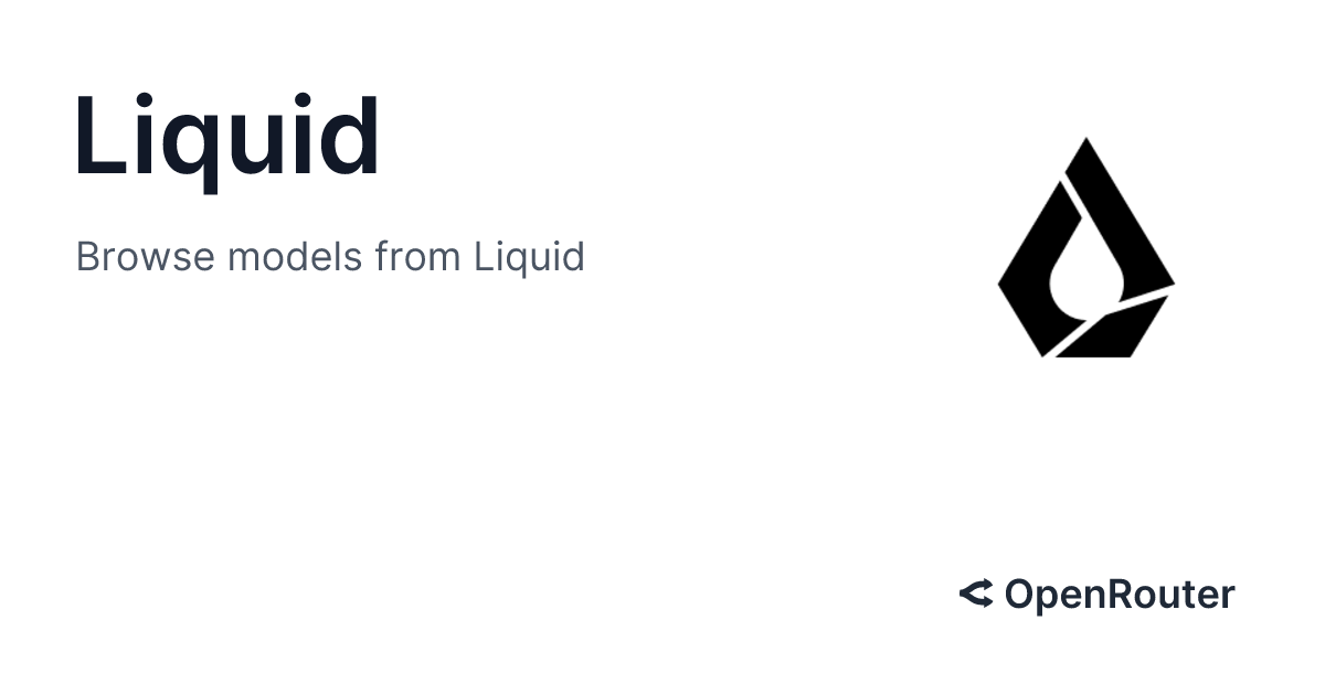 Liquid | OpenRouter