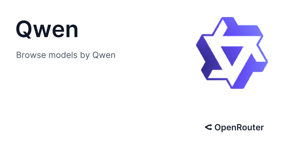 Qwen | OpenRouter