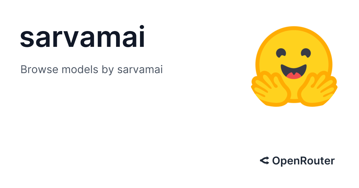 sarvamai | OpenRouter