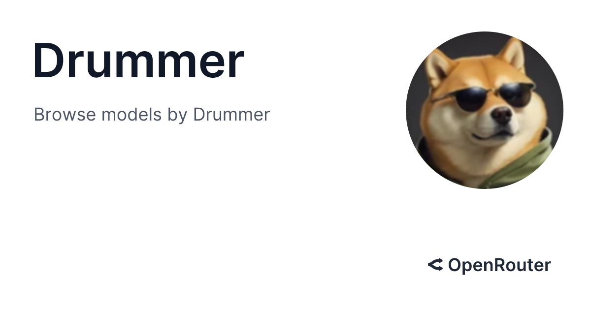 Drummer | OpenRouter